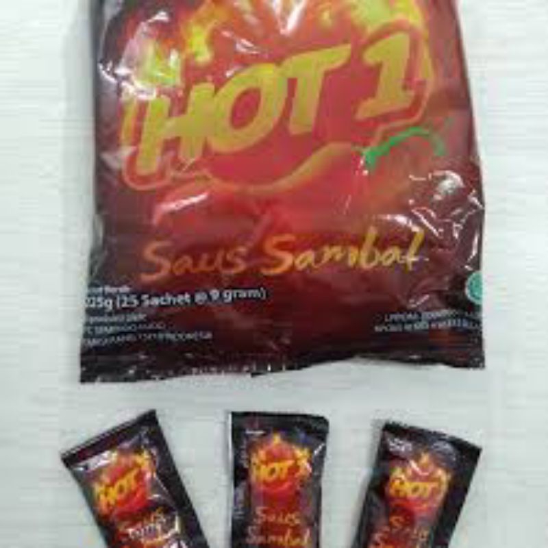 Jual Hot1 Saus Sachet isi 24 pcs | Shopee Indonesia