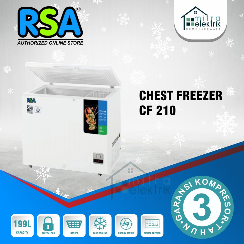 Jual Chest Freezer RSA CF210 | Shopee Indonesia