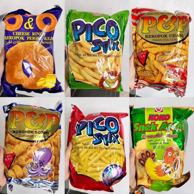 Jual Snack Jadul Impor / Pico Stix - P&P / Cheese Ring- Chiki Ball ...