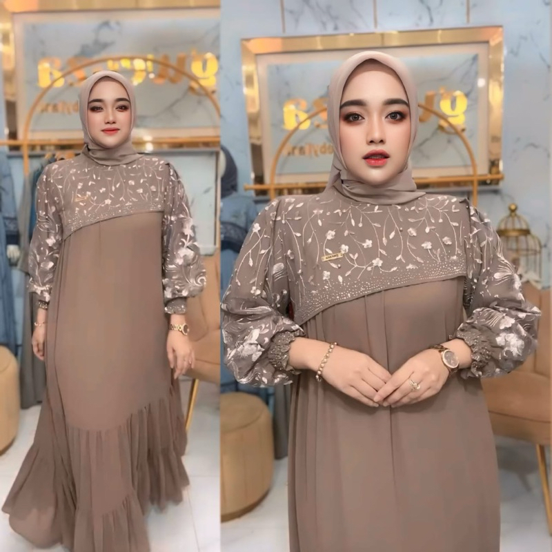 Jual Aura Gamis Kondangan Gamis Pesta Gamis Wanita Muslim Terbaru ...
