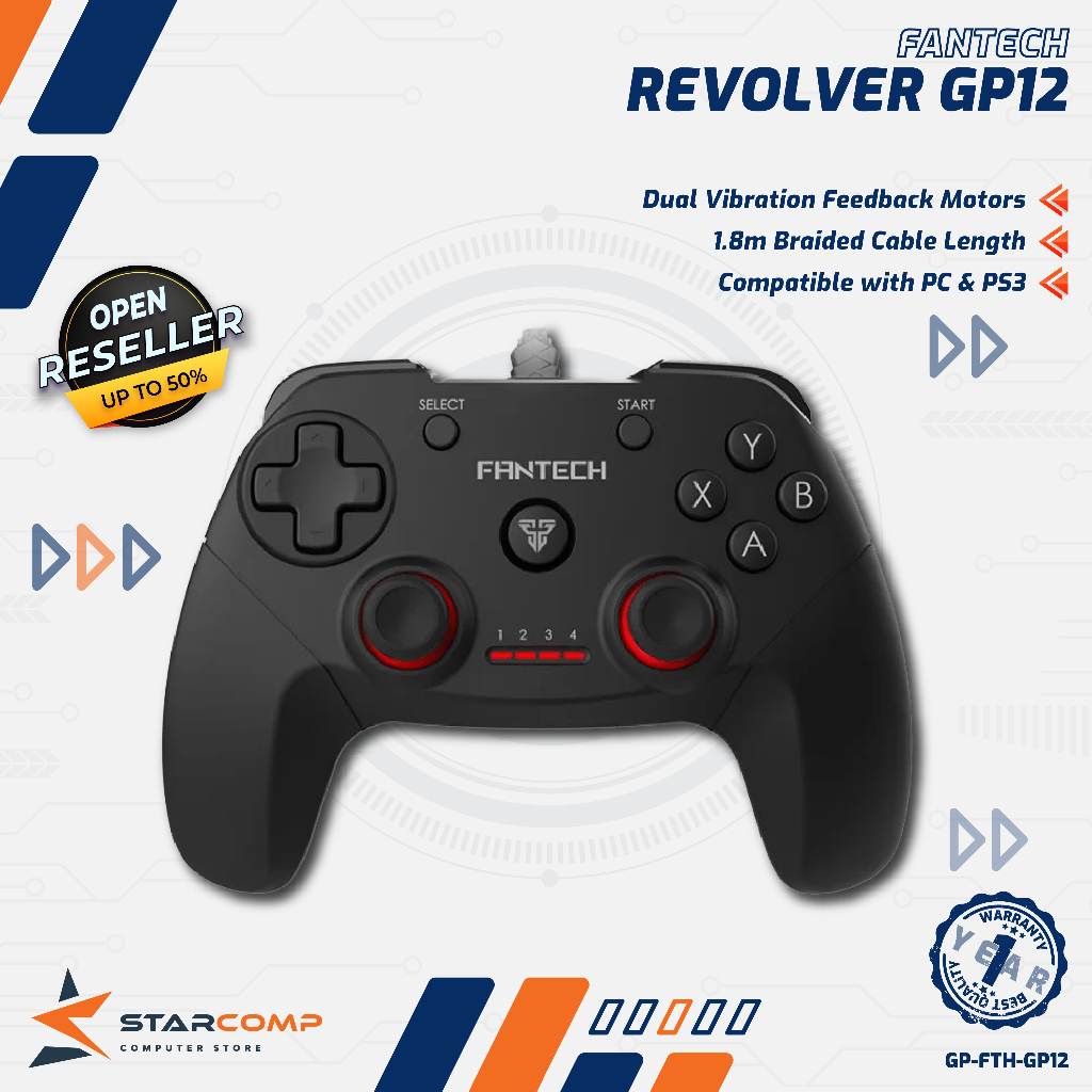Jual Fantech REVOLVER GP12 Gaming Controller Gamepad USB Game GP-12 ...