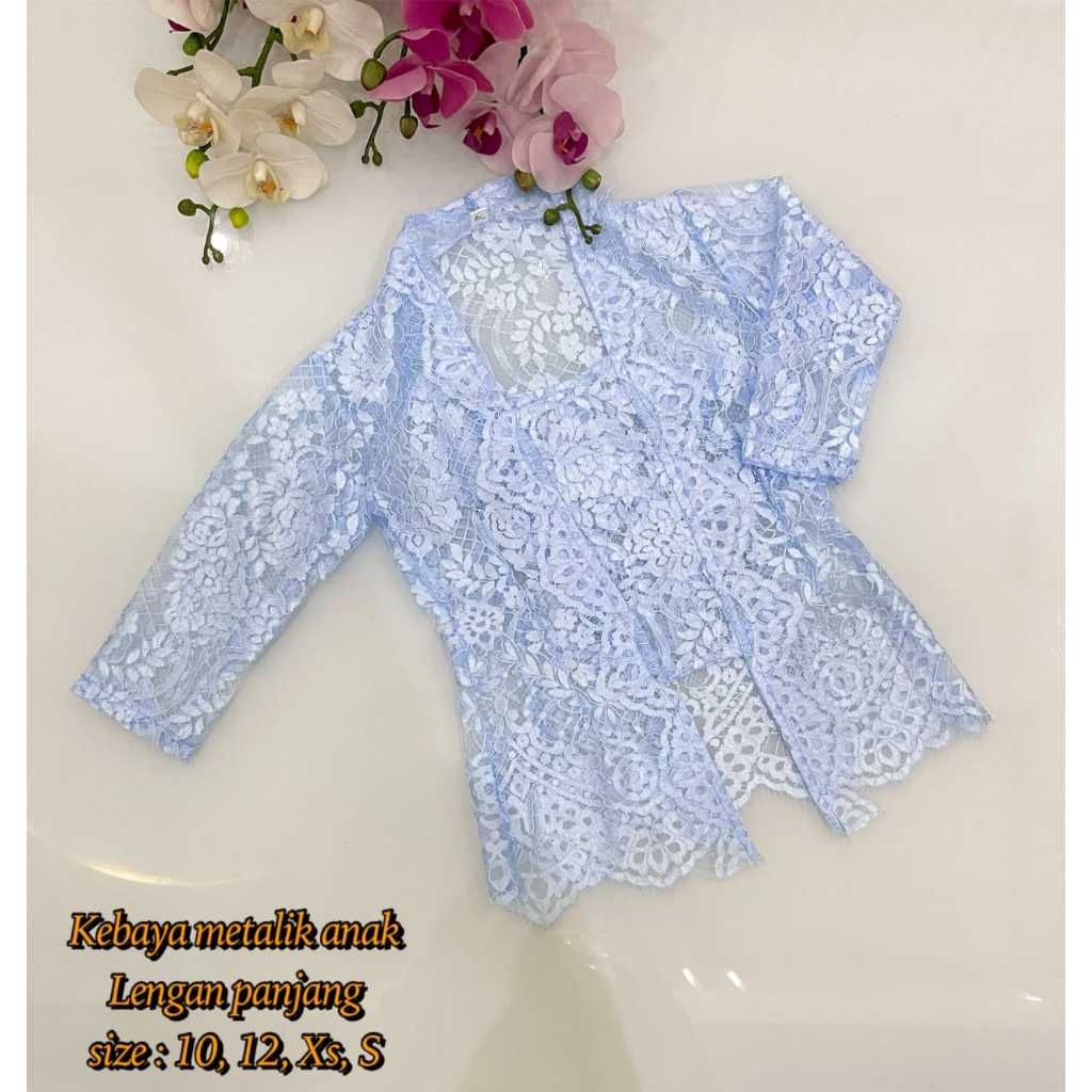 Jual Kebaya Metalic Anak bahan semi france metalic ⁠nyaman dipakai ...