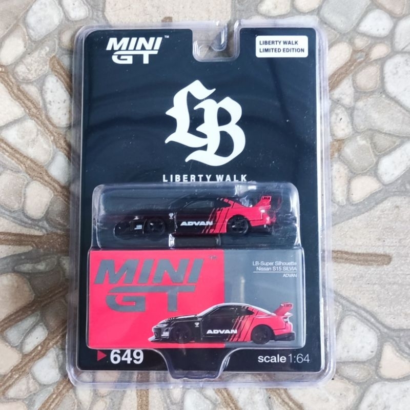 Jual Mini GT 649 LBWK Nissan Silvia S15 Advan LB Store Blister Limited ...