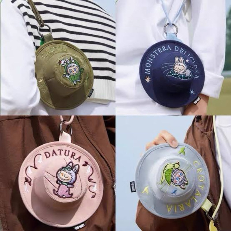 Jual READY ORI INSTANT The monster labubu fall in wild bucket hat ...