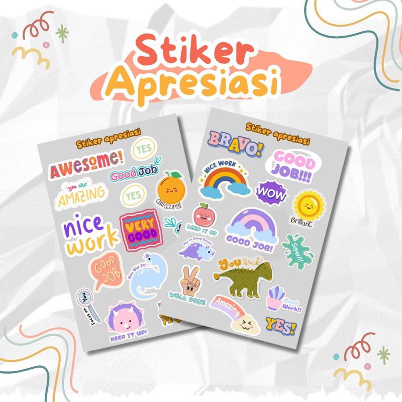 Jual WORDGIFT Appreciation Words Stickers / stiker apresiasi / stiker ...