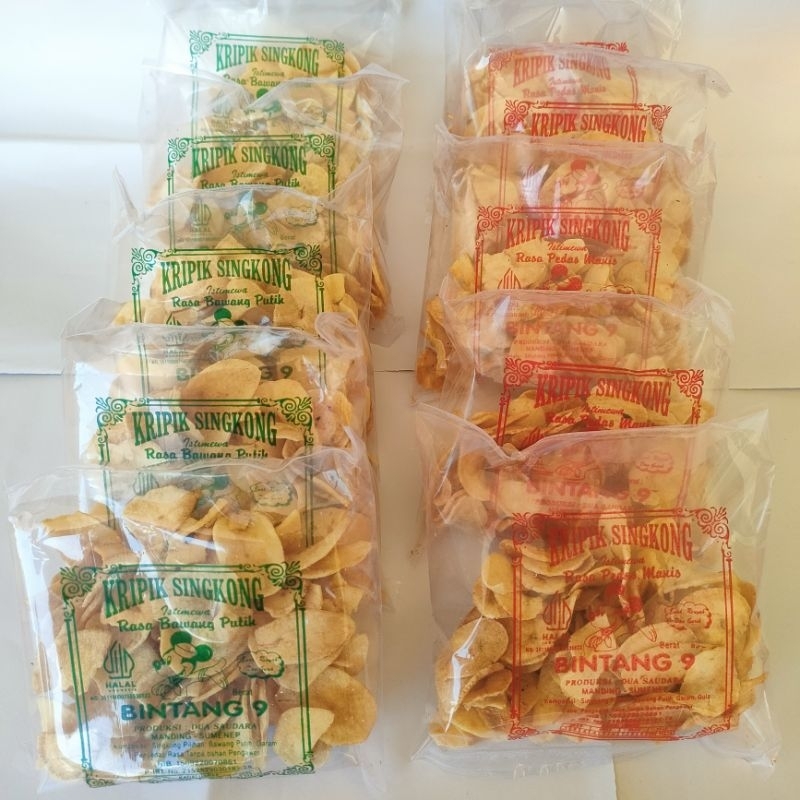 Jual Keripik Singkong Madura Paket 10pcs - Keripik Singkong Bintang 9 ...