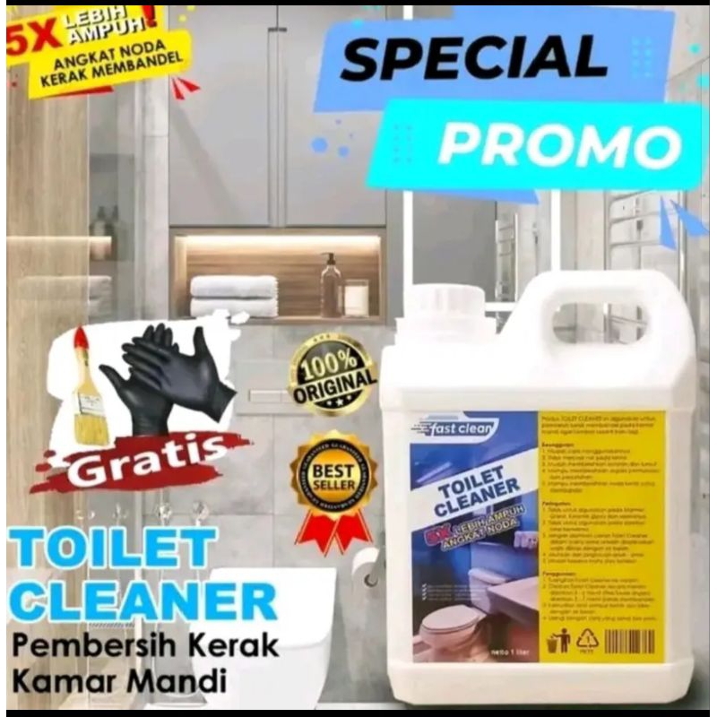 Jual TOILET CLEANER 1 LITER Cairan Pembersih Noda Keramik lantai WC ...