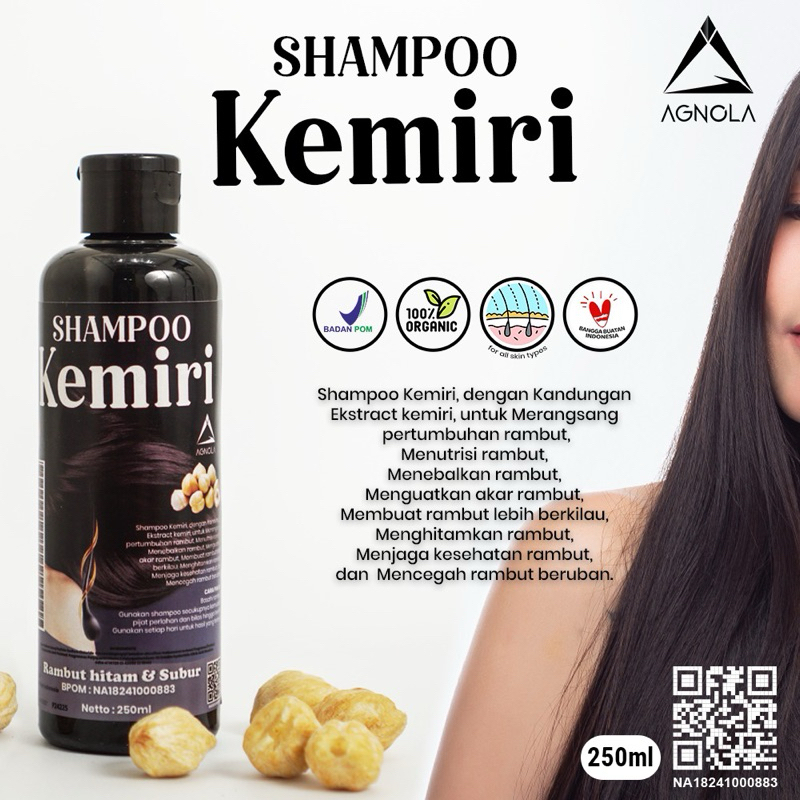 Jual Shampoo Kemiri Hitam - Shampoo Pemanjang Rambut Menebalkan dan ...