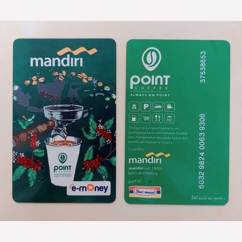 Jual Etoll Emoney Mandiri Point Coffe - Saldo Rp.8.000 | Shopee Indonesia