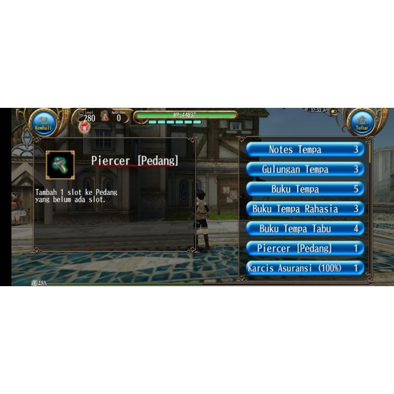 Jual [Toram] Pembolong One Hand Sword 0-1 / Piercer OHS / Spina 1s ...