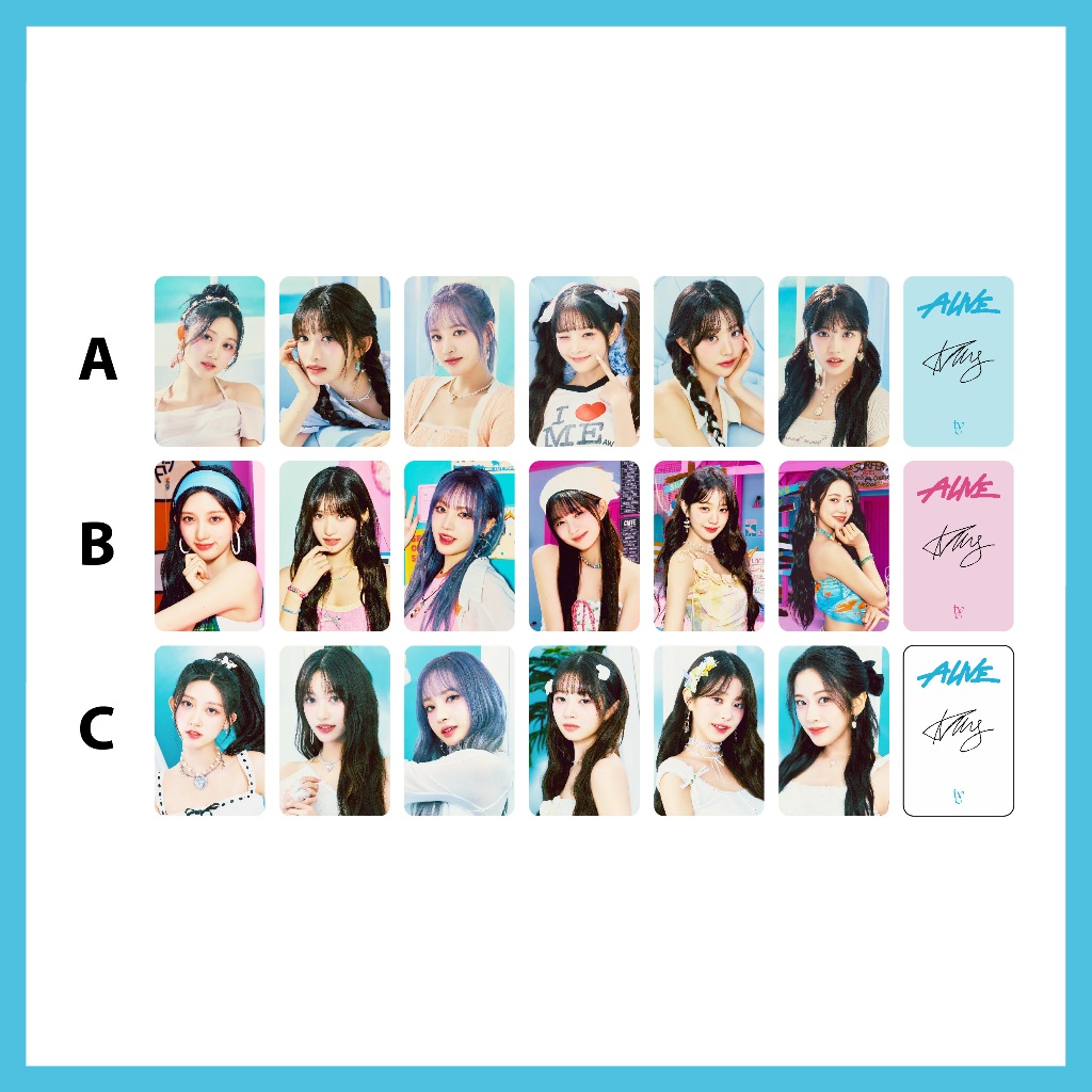 Jual SET PHOTOCARD IVE ALIVE | GAEUL LEESEO LIZ REI WONYOUNG YUJIN (2 SISI) | Shopee Indonesia
