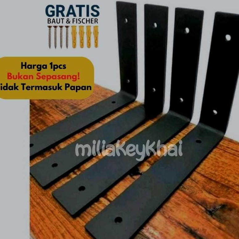 Jual Besi Siku Rak Dinding Tempel bahan Tebal Bentuk L | Shopee Indonesia