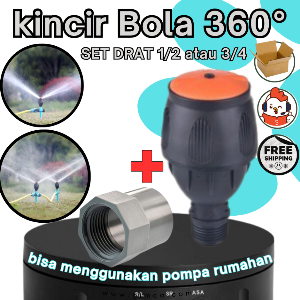 Jual Alat Penyiram Air Otomatis, Alat Penyiram Rumput Berputar 360 ...