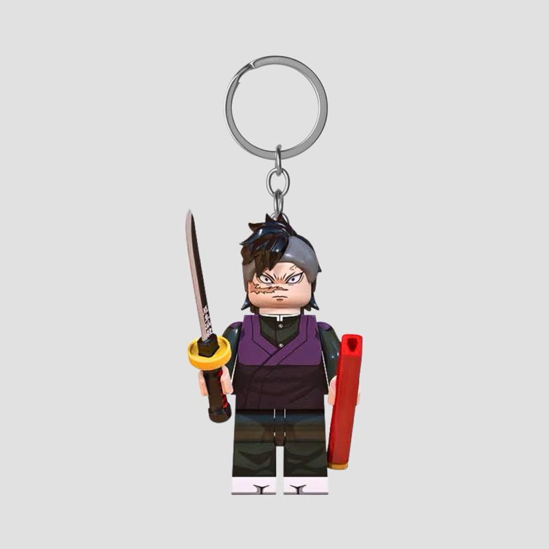 Jual Dhis Project Shiny Keychain LEGO Minifigure Genya Kimetsu No Yaiba ...
