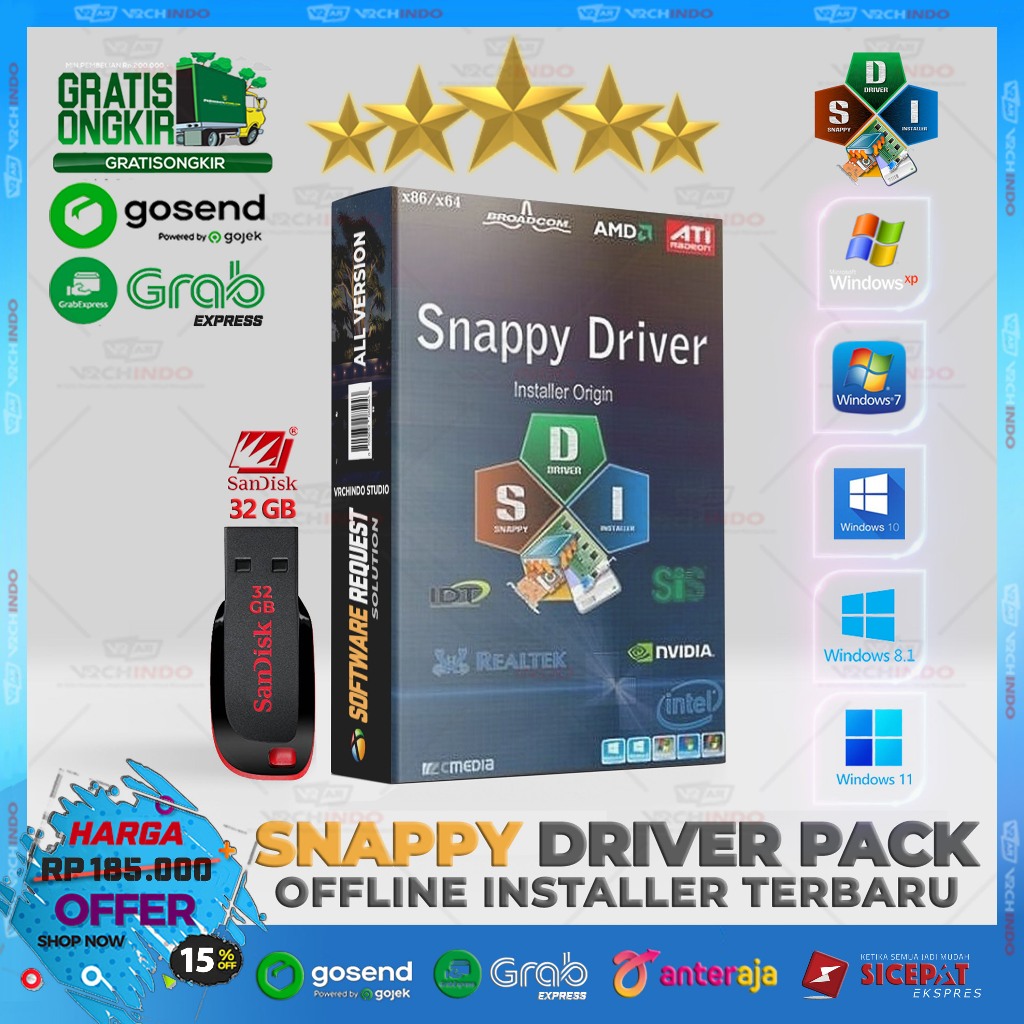 Jual Snappy Driver Pack | Installer Offline Lebih Unggul Dari DriverPack !! | Shopee Indonesia