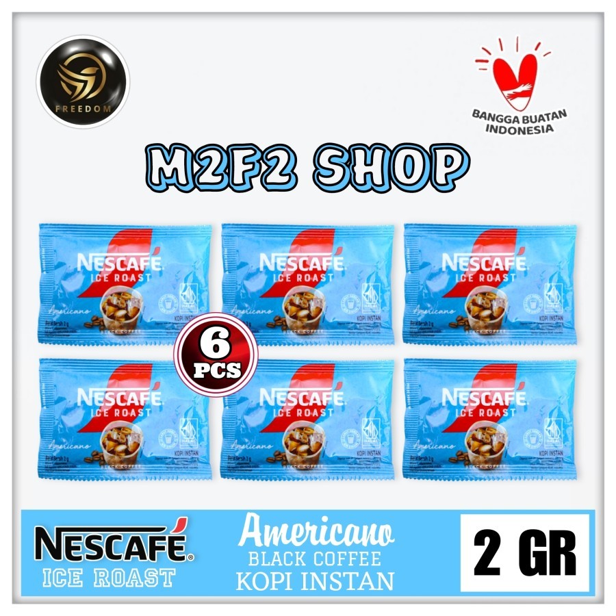 Jual Nescafe Ice Roast Instant Americano | Kopi Murni Sachet - 2 gr ...