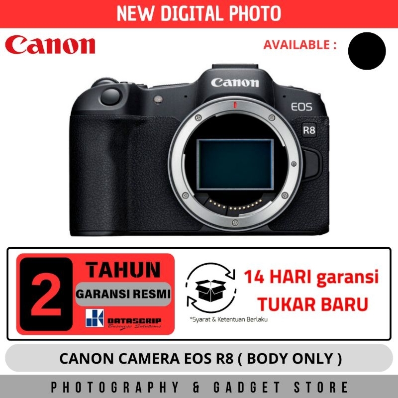 Jual Canon EOS R8 Body Only Mirrorless Camera - Garansi Resmi | Shopee ...