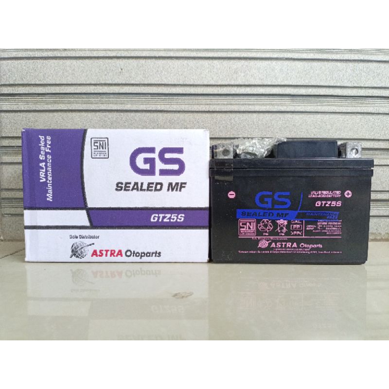 Jual AKI KERING GS ASTRA MOTOR HONDA BEAT, SCOOPY, VARIO 110 MF GTZ5S | Shopee Indonesia