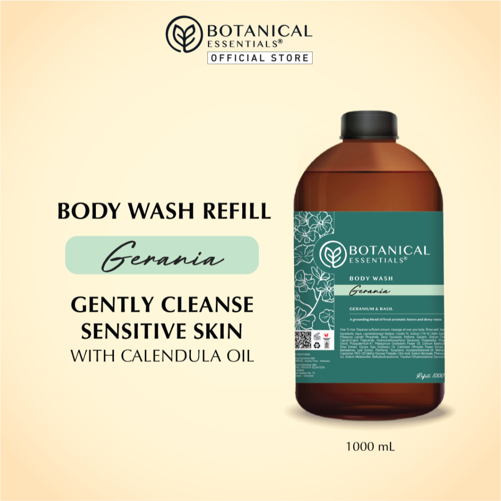 Jual Botanical Essentials - Body Wash Refill GERANIA 1L | Shopee Indonesia