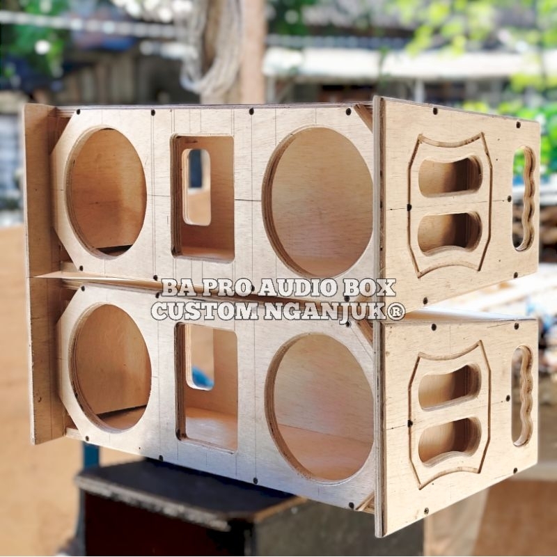 Jual BOX Speaker LINE ARRAY 8 INCH DOUBLE + TW 19 x 15 CUSTOM | Shopee Indonesia
