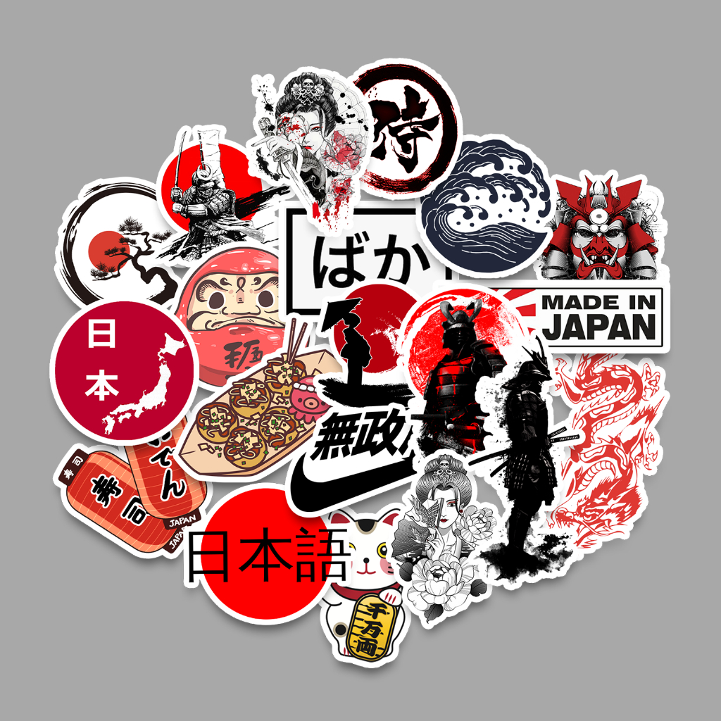 Jual STICKER PACK - JAPAN / JEPANG VOL. 2 | STICKER KOPER STICKER TUMBLER STICKER LAPTOP HELM ...
