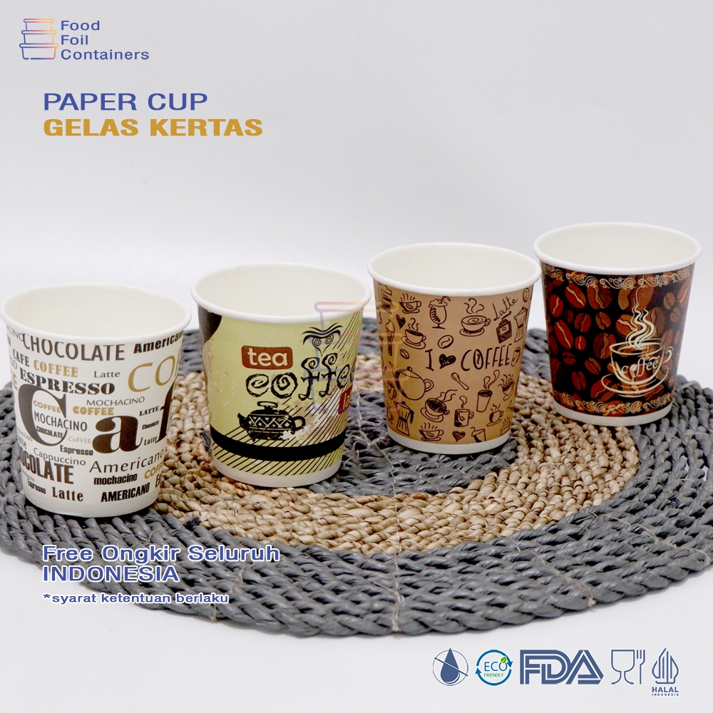 Jual PAPER CUP / GELAS KERTAS ISI 50 PCS | Shopee Indonesia