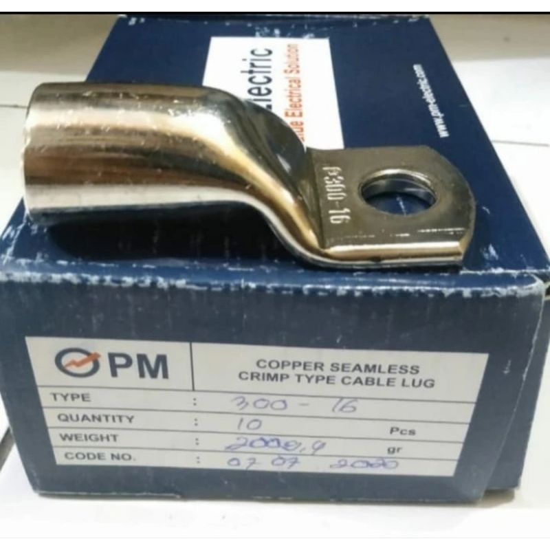 Jual Skun 300 mm PM Electric / Puma Skun Kabel 300-16 / Cable Lug Tembaga Asli 300mm / 300 - 16 ...