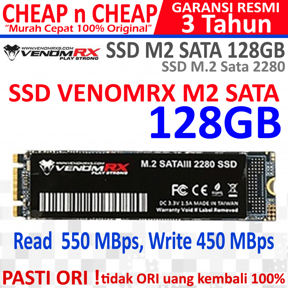 Jual VenomRX M2 Sata 128GB SSD M.2 Sata 2280 Venom RX 128 GB | Shopee Indonesia