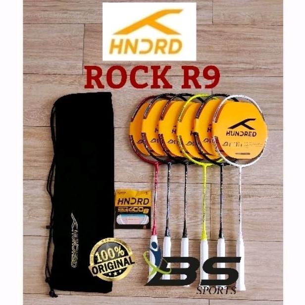 Jual RAKET BADMINTON HUNDRED ROCKR9 R8 HNDRD ROCK R9 R8 ORIGINAL ...