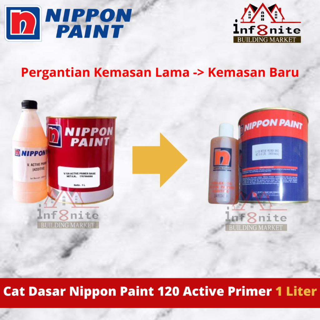 Jual Cat Dasar Galvanis Alumunium Nippon Paint 120 Active Primer 1 Liter | Shopee Indonesia