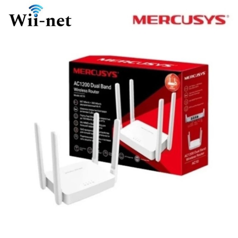 Jual Mercusys AC10 AC1200 Dual Band 5 GHz Wireless Router | Shopee ...