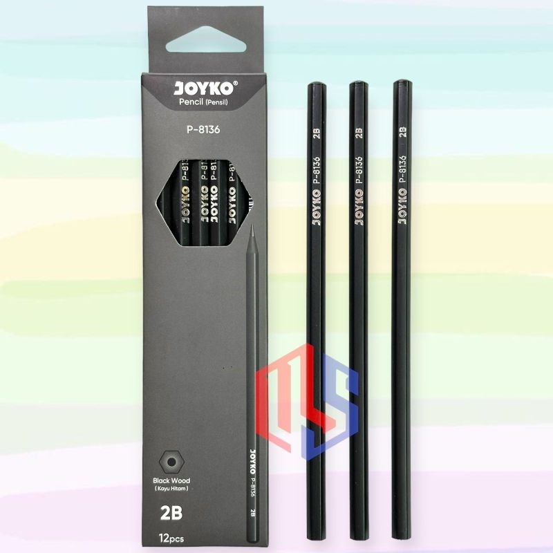 Jual Pensil 2B Joyko Kayu Hitam P-8136 (12 Pcs) | Shopee Indonesia