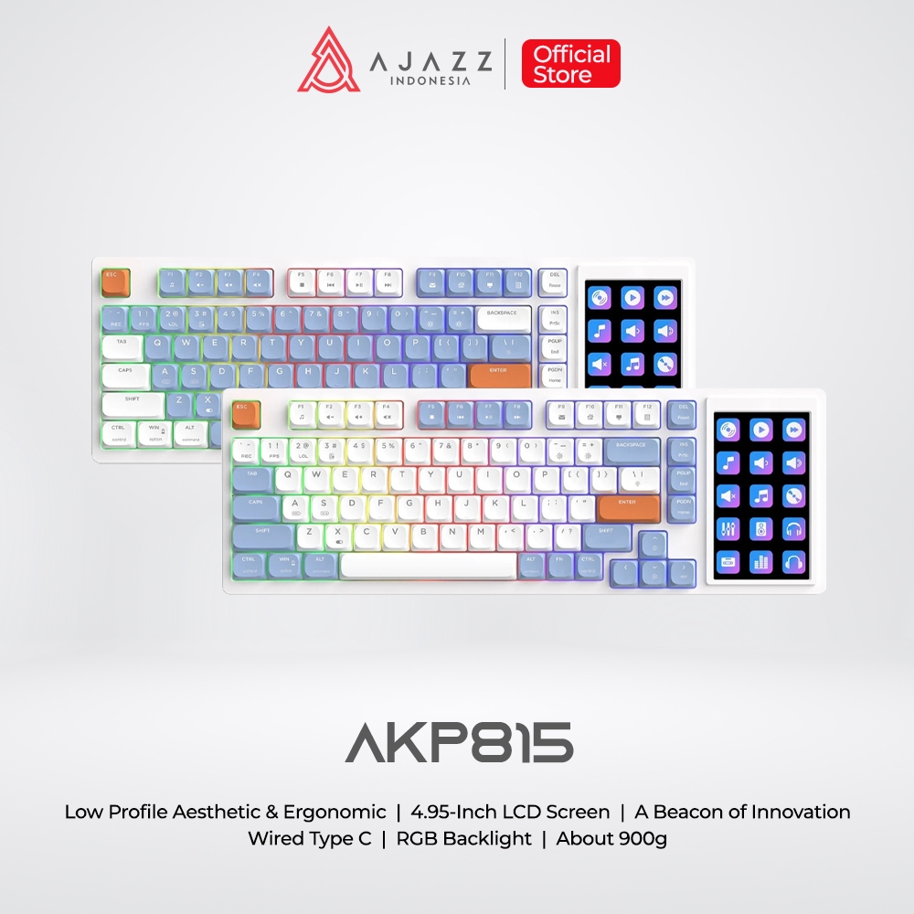 Jual Ajazz AKP815 81 Keys Low Profile Mechanical Keyboard Wired RGB ...