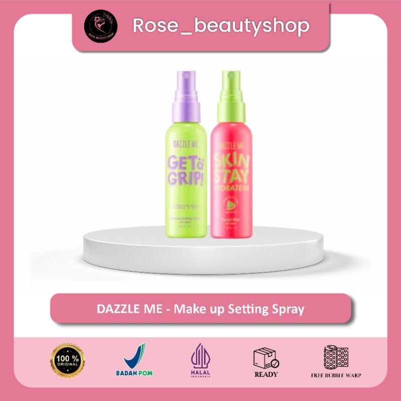 Jual DAZZLE ME GET A GRIP! Makeup Setting Spray 60ml & DAZZLE ME Skin ...