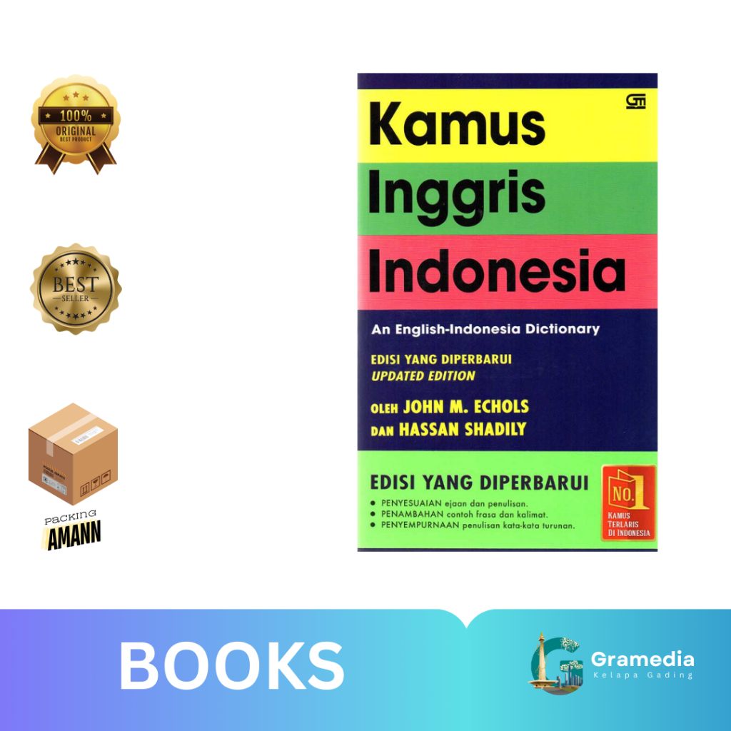 Jual Gramedia MKG - Buku Bacaan Kamus Inggris - Indonesia (John M. Echols & Hassan Sadily ...