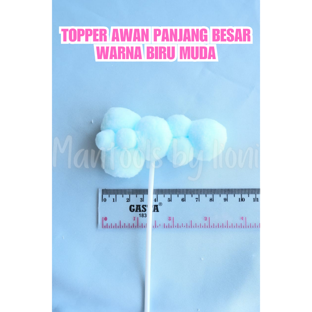 Jual TOPPER AWAN PANJANG BESAR WARNA BIRU MUDA UNTUK DEKORASI KUE CAKE ...