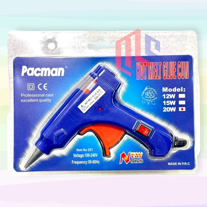 Jual Glue Gun / Alat Lem Bakar Pacman (On/Off) | Shopee Indonesia