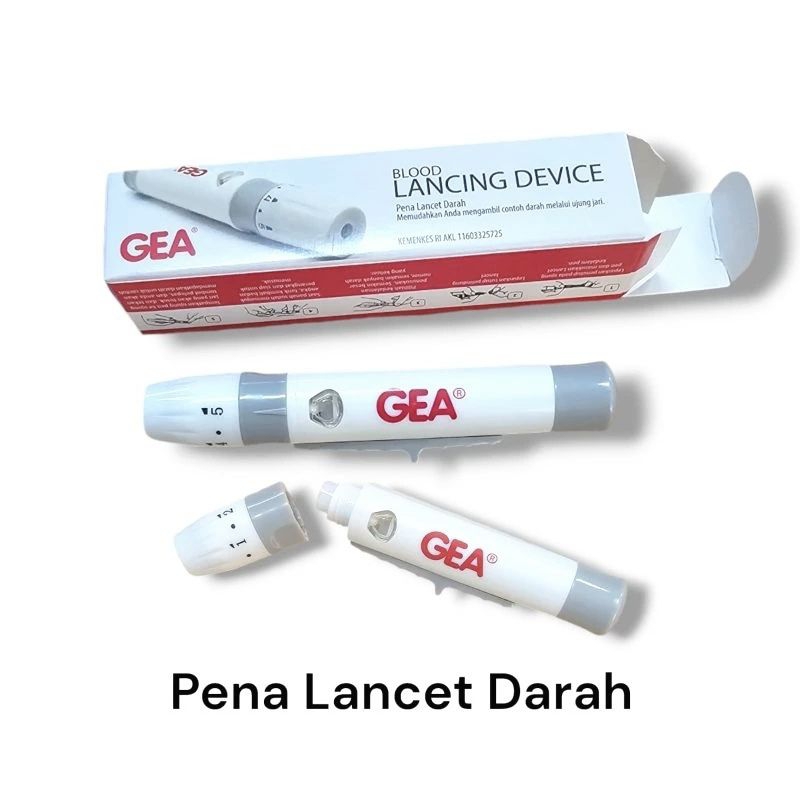 Jual Lancing Device GEA / Pena Bekam Plastik / Alat Untuk Ambil Sampel ...
