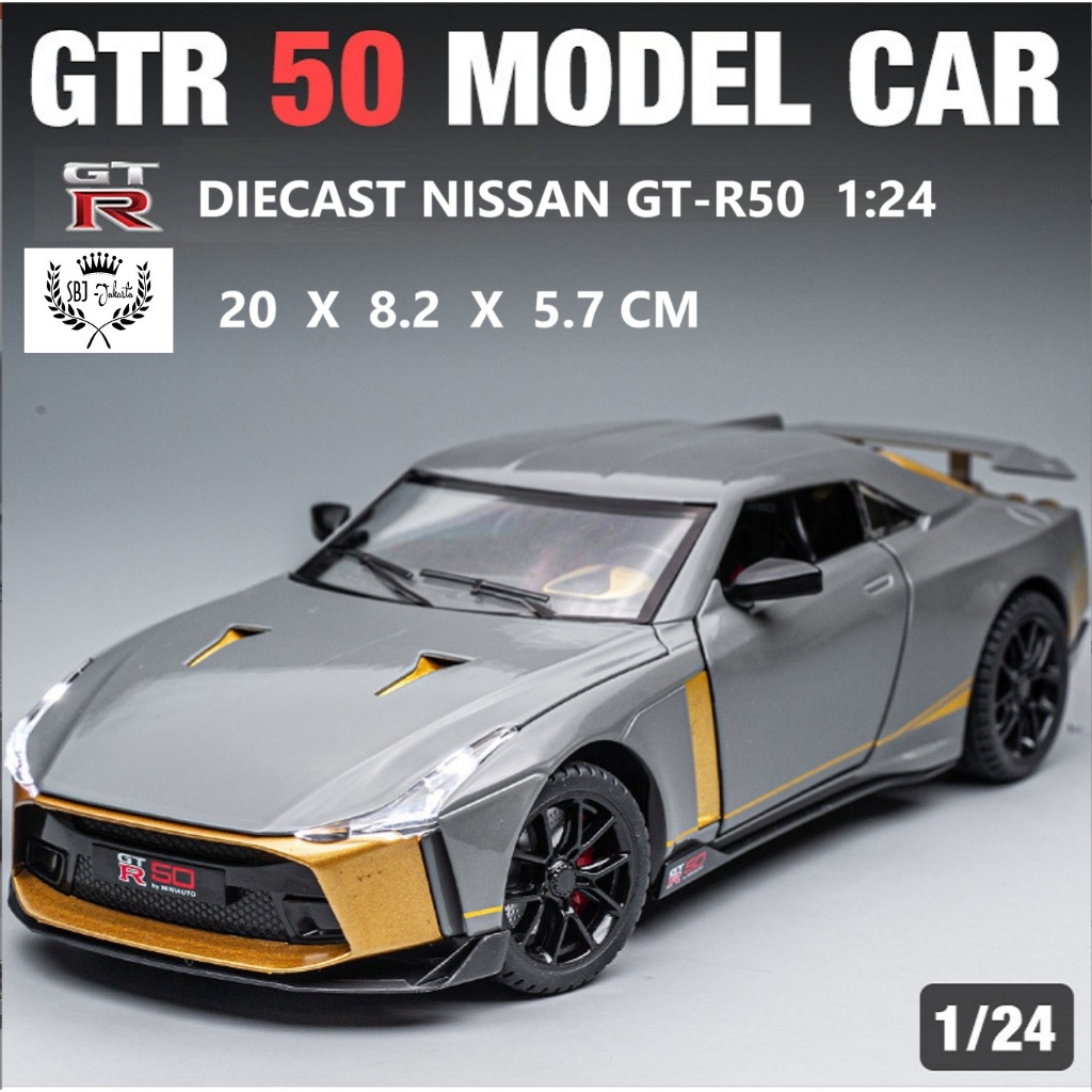 Jual Diecast miniauto mobil Nissan GT-R50 skala 1:24 ukuran besar ...
