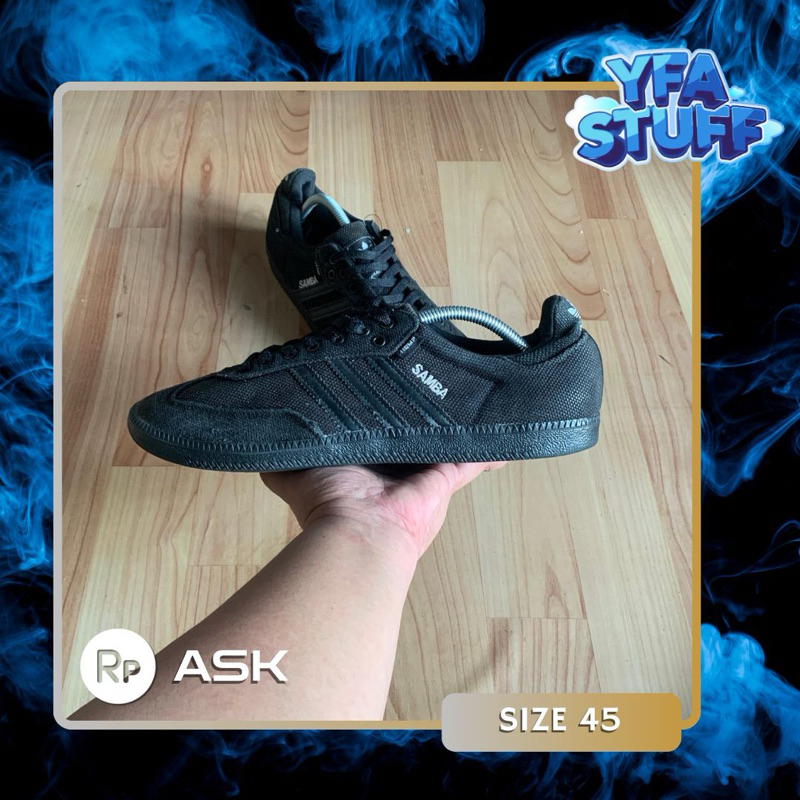Jual Adidas Samba og Hemp Triple Black second 45 Original | Shopee ...