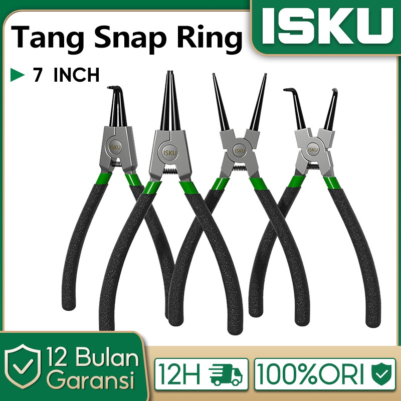 Jual ISKU tang snap ring set 4 Pcs tang snapring 7 inch tang circlip ...
