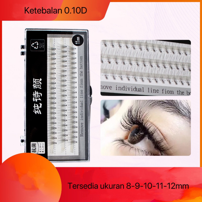 Jual Eyelash Extension 10D Russian Volume Bulumata Eyelash | Shopee ...