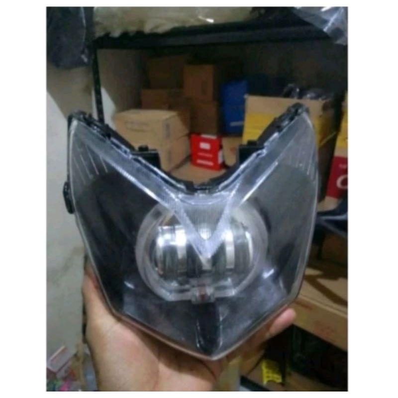 Jual Headlamp Reflektor Plus Mika Kaca Lampu Depan Supra X Batman ...