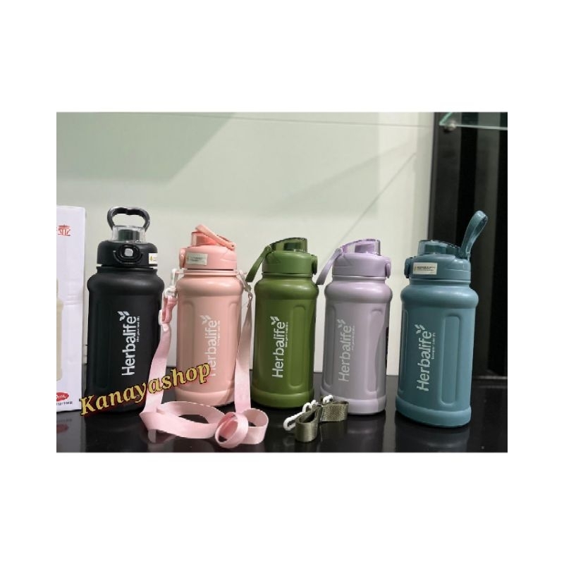 Jual Termos tumbler stainless SUS 316 850 ml Termos sport ada tali panjang dan sedotan herba*ife ...