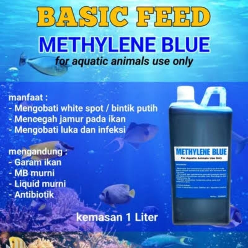 Jual METHYLENE BLUE / Obat biru 1 LITER / METILIN BLUE | Shopee Indonesia