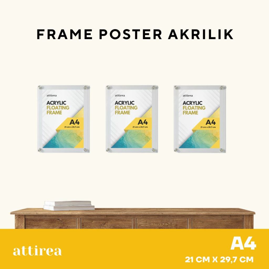 Jual Frame Dinding Akrilik A4 | Bingkai Display Poster Menu | Shopee Indonesia