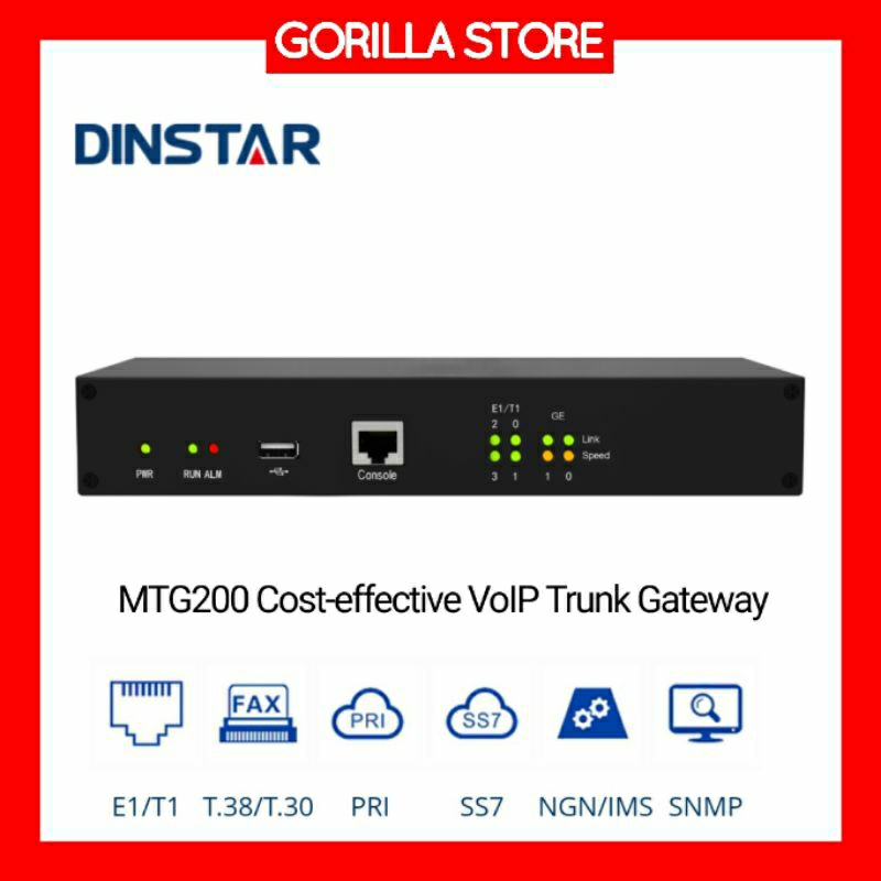 Jual DINSTAR MTG200-1E1 ISDN Voip Trunk Gateway | Shopee Indonesia
