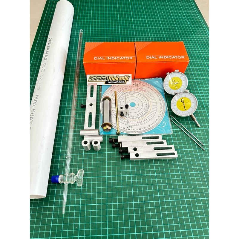 Jual busur derajat motor paket bundling dial indikator set buret ...