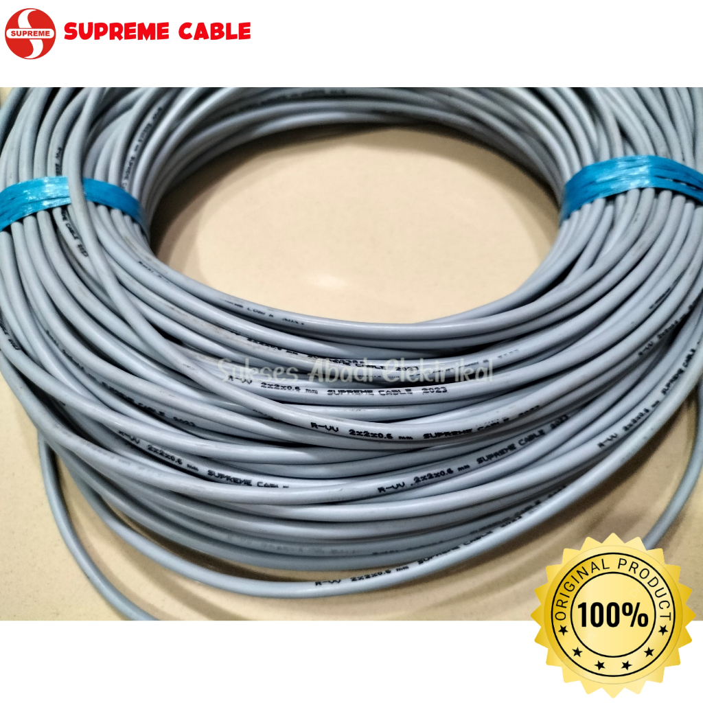 Jual Kabel Telepon 2x2x0,6 2 pair Supreme Kabel telepon isi 4 | Shopee ... Jual Kabel Telepon 2x2x0,6 2 pair Supreme Kabel telepon isi 4 | Shopee ...
