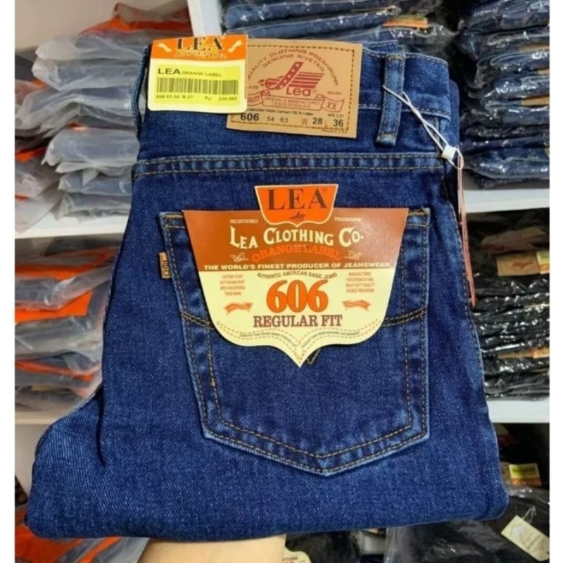 Jual CELANA JEANS LEA REGULER PREMIUM UKURAN 28-38 BISA COD | Shopee ...
